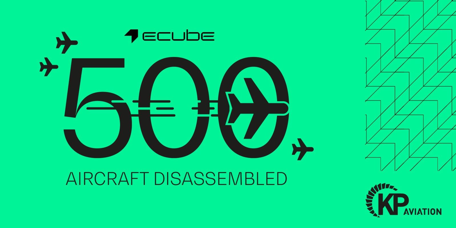 ecube celebrates its 500th aircraft disassembly